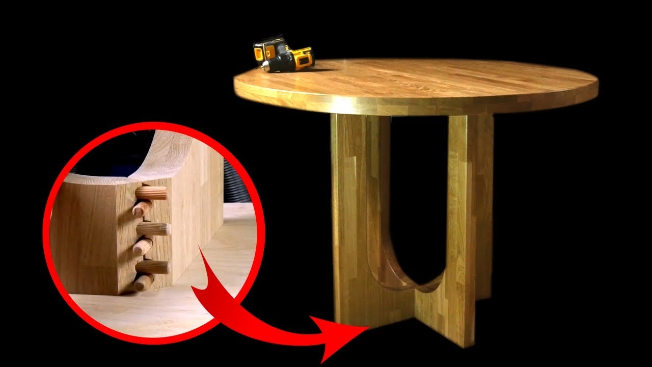 Secrets of Designing a Stunning DIY Round Table from Oak Scraps - YouTube