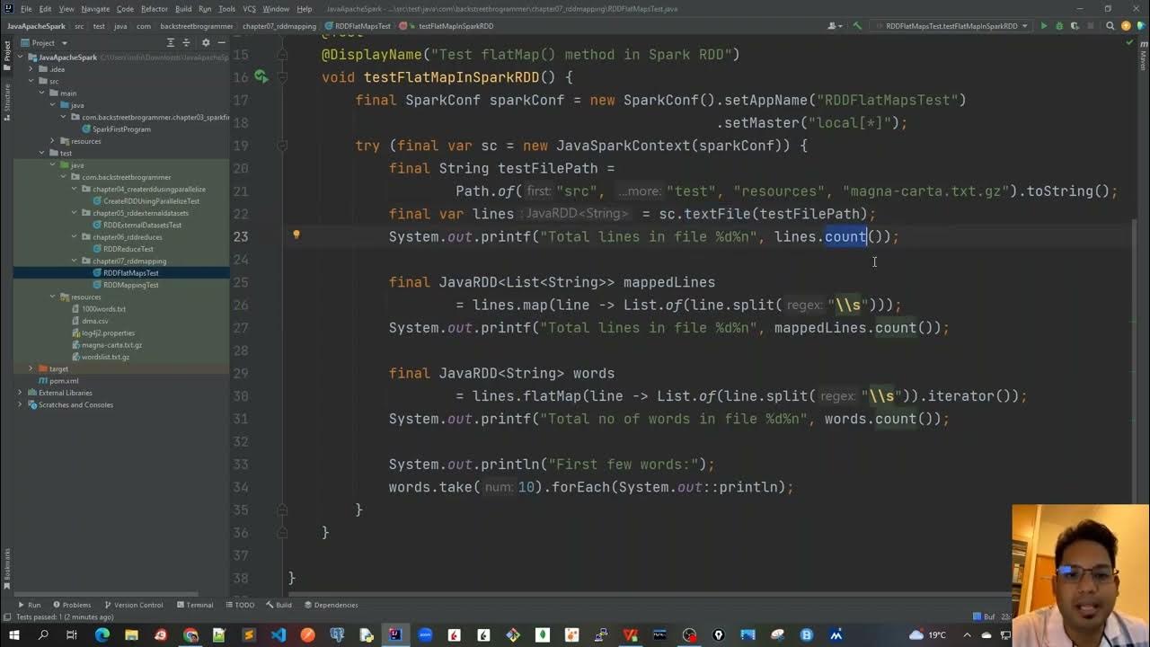 42 Spark Rdd Transformations Flatmap Code Demo 2 Youtube