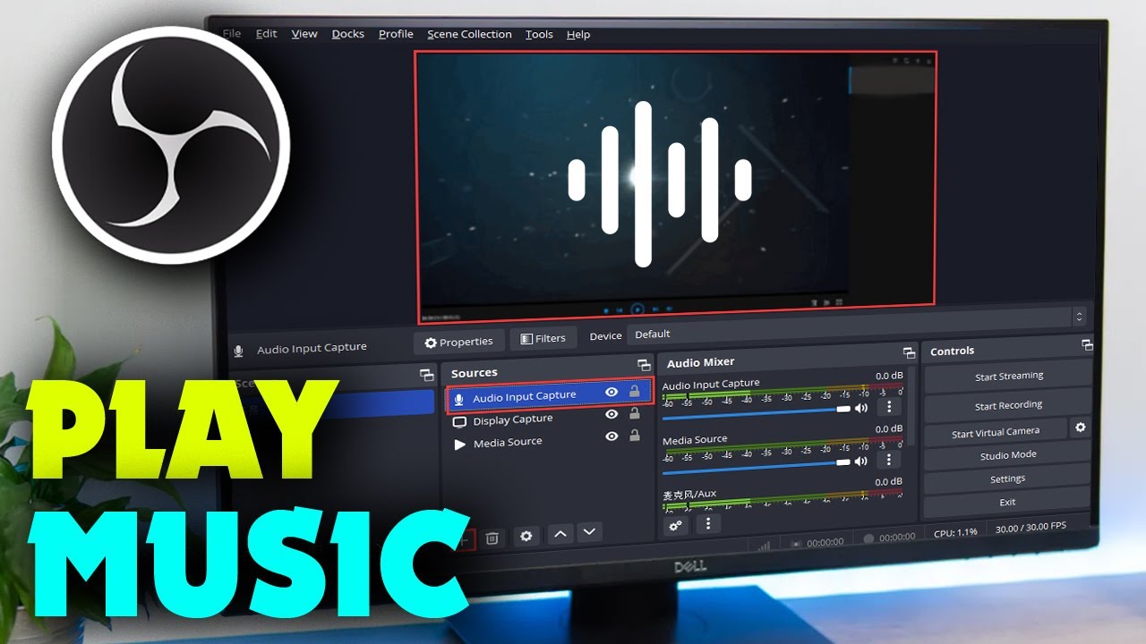 How to play music on obs without hearing it - YouTube