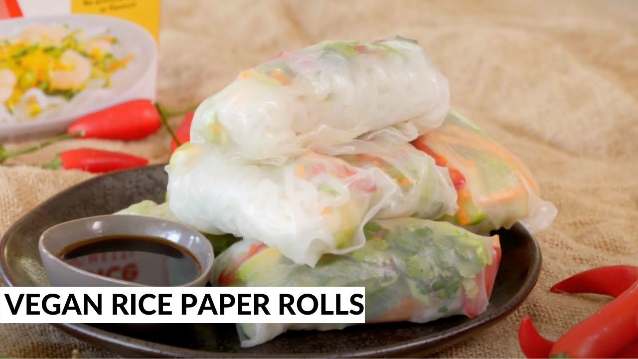 Vegan Rice Paper Rolls by Laura Sharrad - YouTube
