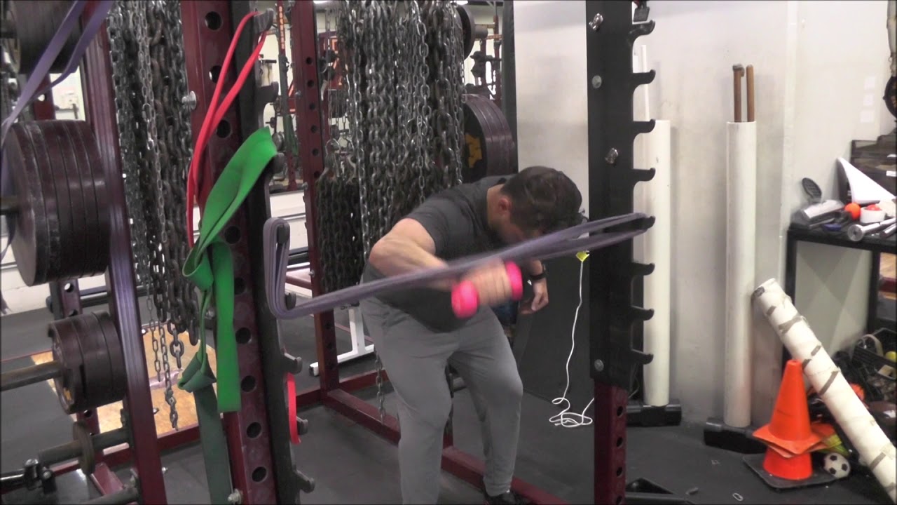 Cuban External Rotation DB Band Ipsi-Lateral Rebound - Triphasic ...