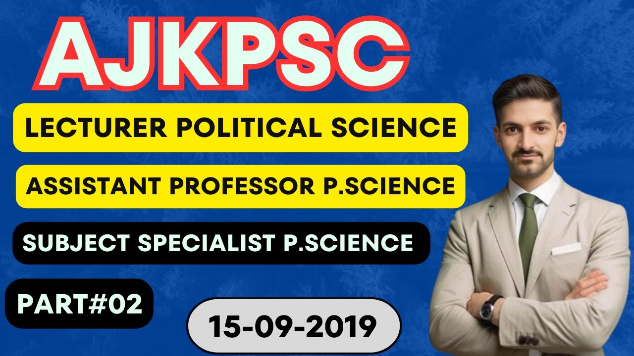 Lecturer Political Science | Assistant professor P.S | SS political ...
