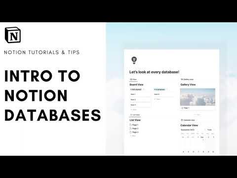 Intro to Notion databases - YouTube