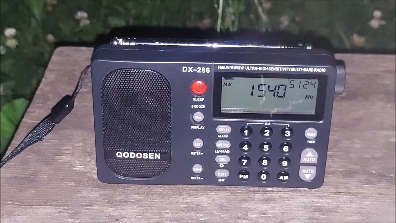 Qodosen DX-286 FM Stereo/LW/MW/SW Portable Radio - KXEL 1540 AM from Cedar Rapids Iowa - YouTube