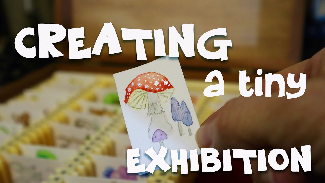 Creating a mini exhibition space | miniatures - YouTube