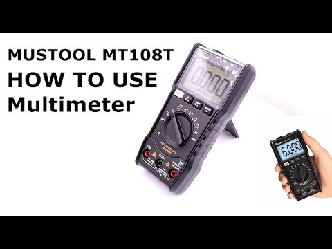 HOW TO USE- MUSTOOL MT108T Tester Best Multimeter - YouTube