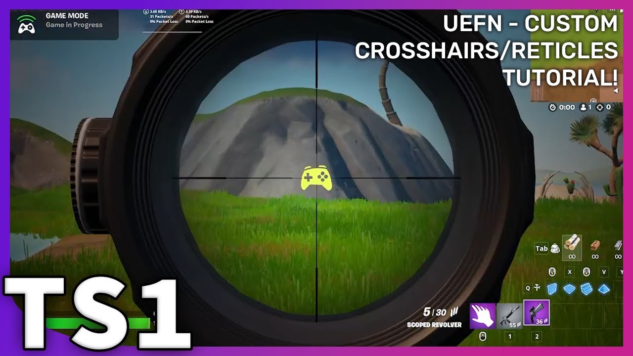 UEFN - CUSTOM CROSSHAIR/RETICLE TUTORIAL! - YouTube