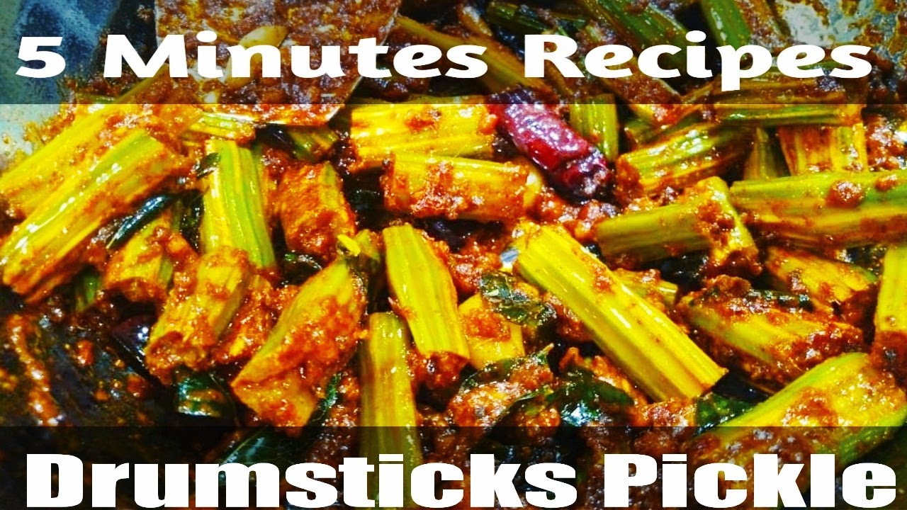 Moringa (drumsticks) Pickle: How to make moringa (drumsticks) pickle in ...