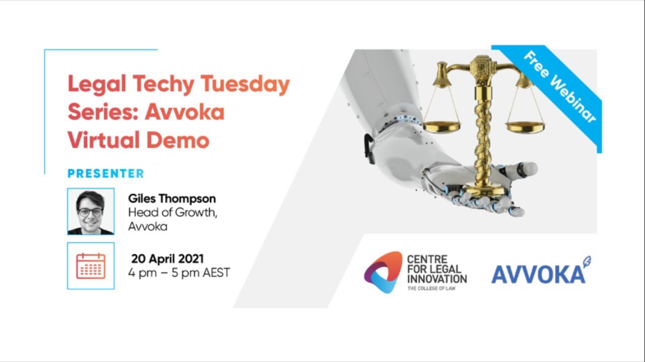 Legal Techy Tuesday Series: Avvoka Virtual Demo - YouTube