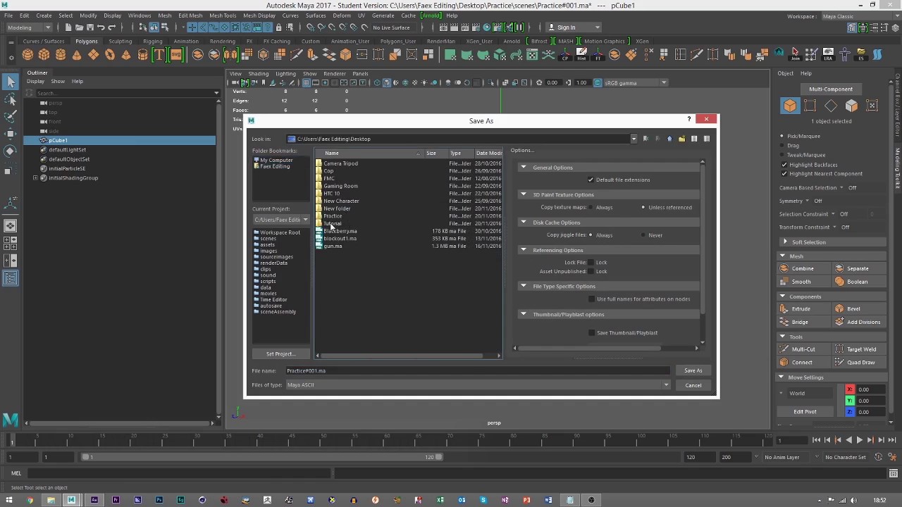 Learning Maya Episode 1 - Setting Your Project - YouTube