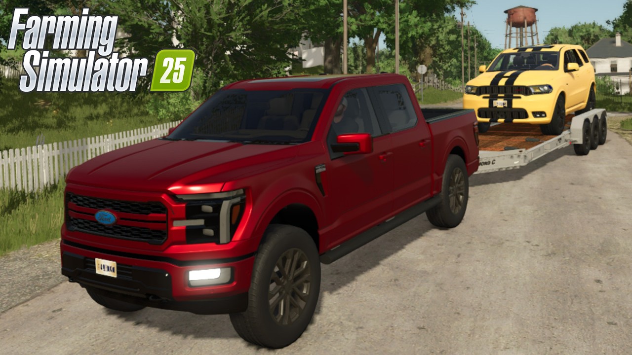 FS25 - 2024 Ford F-150 w/ TRAILER - NEW CAR MOD for Farming Simulator ...
