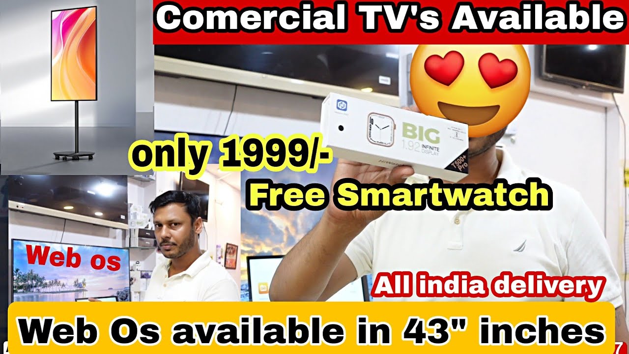 Comercial & Web Os TV available in 43 inches Smart 4k LED TV | Delhi ...