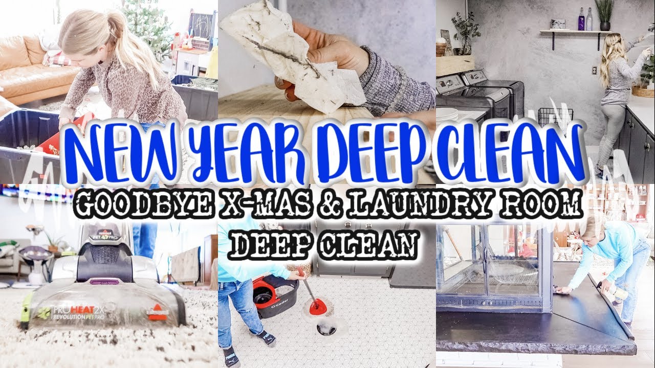 2021 DEEP CLEAN WITH ME | TAKING DOWN CHRISTMAS | DEEP CLEANING OUR ...
