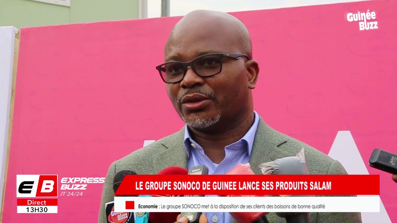 Le groupe SONOCO de Guinée lance ses produits SALAM - YouTube