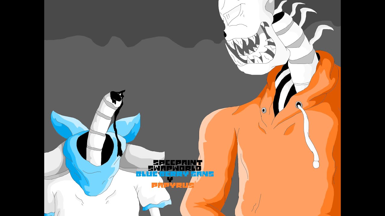 SWAPWORLD Blueberry sans y papyrus (version original) speedpaint - YouTube