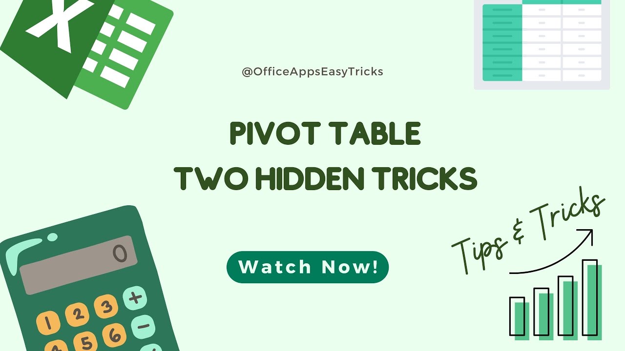 Excel tricks - Hidden features to split Pivot Tables & add timeline ...