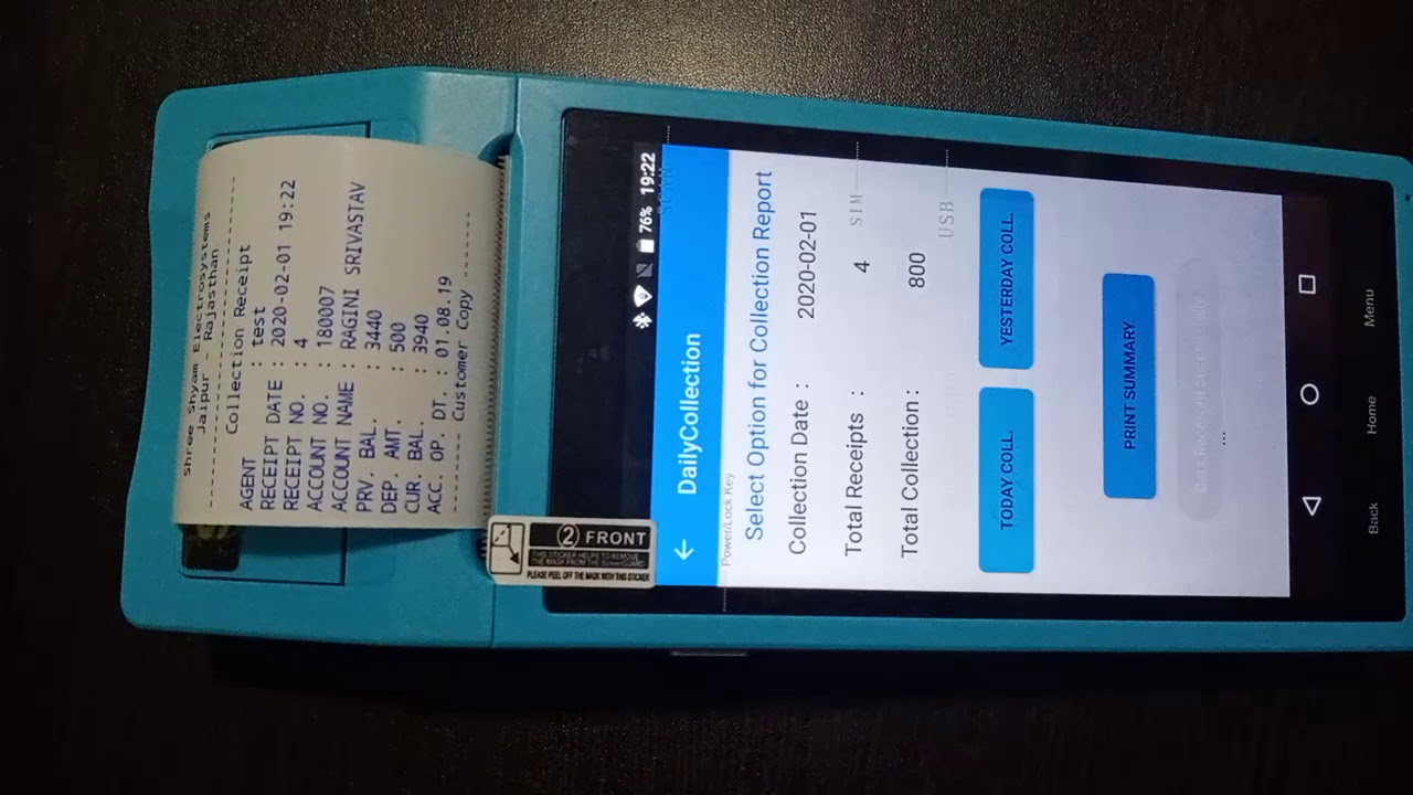 Online Android Cash Collection Machine with Windows Application Demo ...