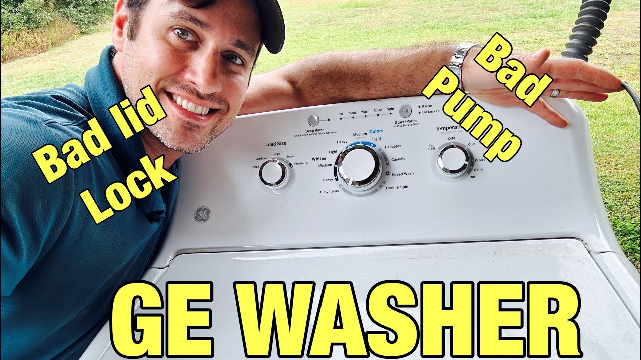 GE washer diagnostic mode & codes | Bad drain pump & lid switch ...