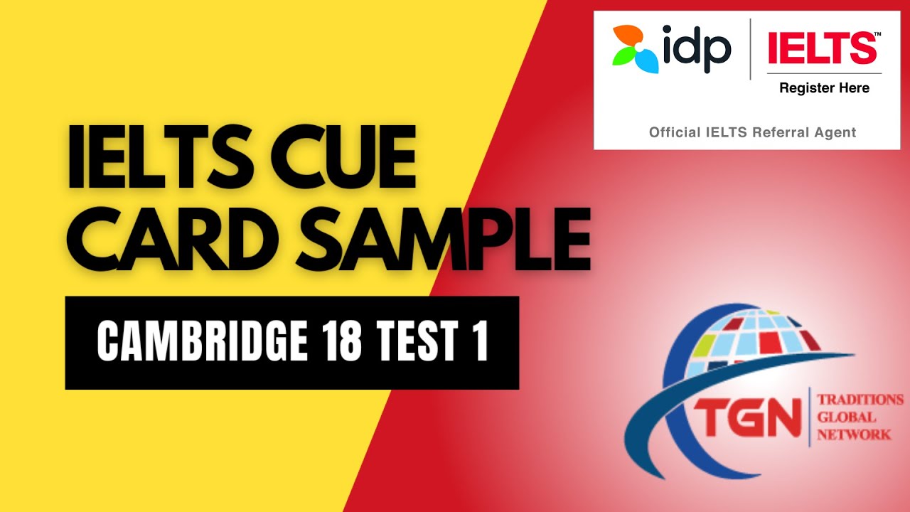 IELTS Cue Card Sample: Cambridge 18 Speaking Test 1 - YouTube