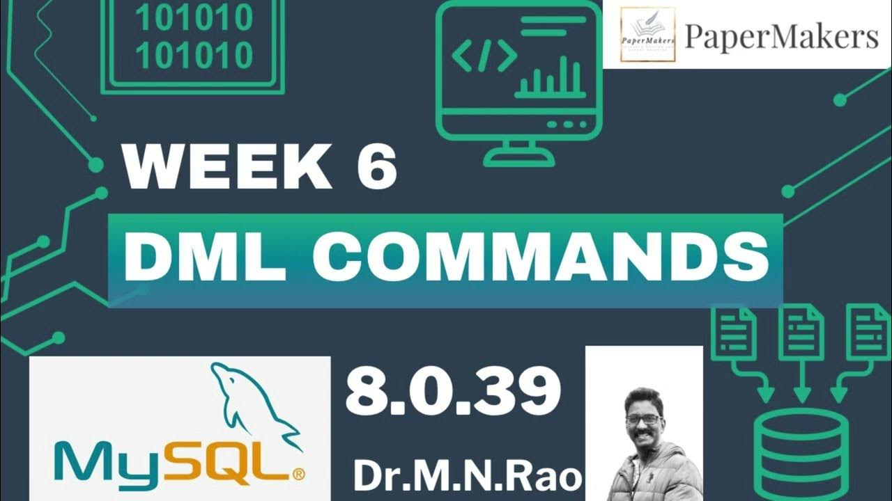 DBMS WEEK 6 DML - YouTube