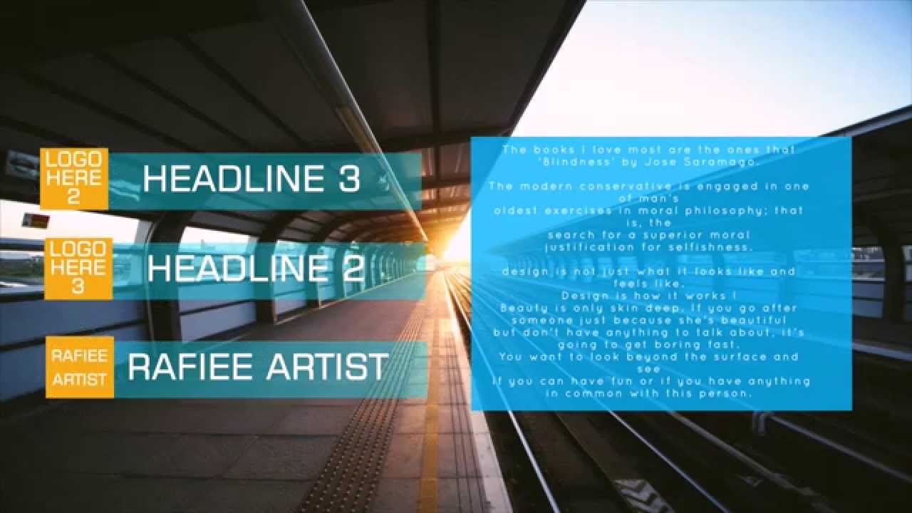 After Effects Project Files - Glass Modern Lower thirds - YouTube