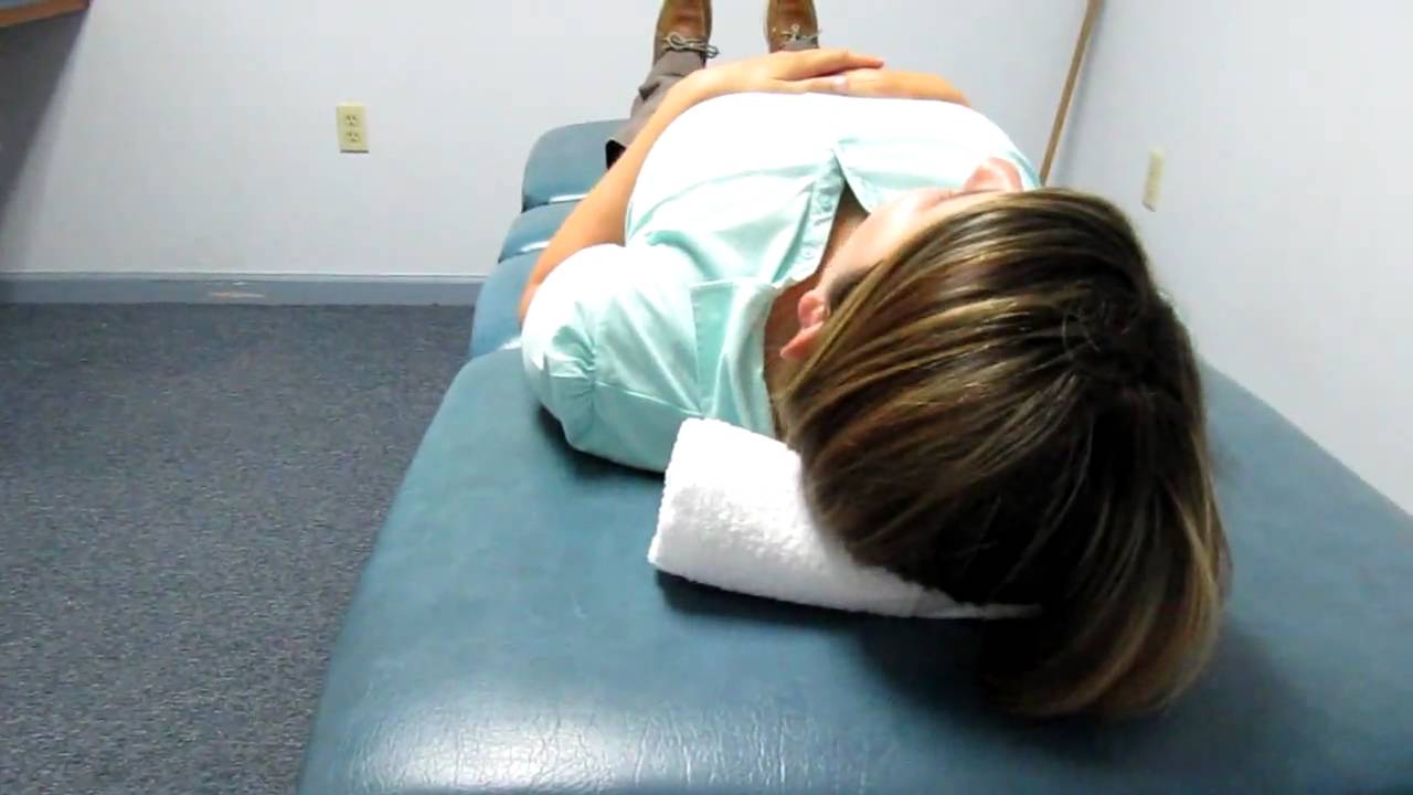 Cervical Spine Rotations c TR Supine - YouTube