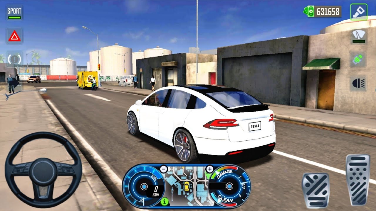 New Tesla Model X Uber Taxi Drive 3D - Taxi Android VIP Car Simulator ...