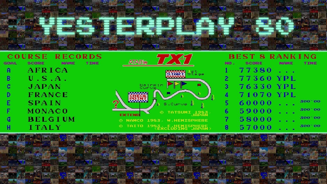 #YesterPlay: TX-1 (Arcade, Tatsumi, 1983) - YouTube