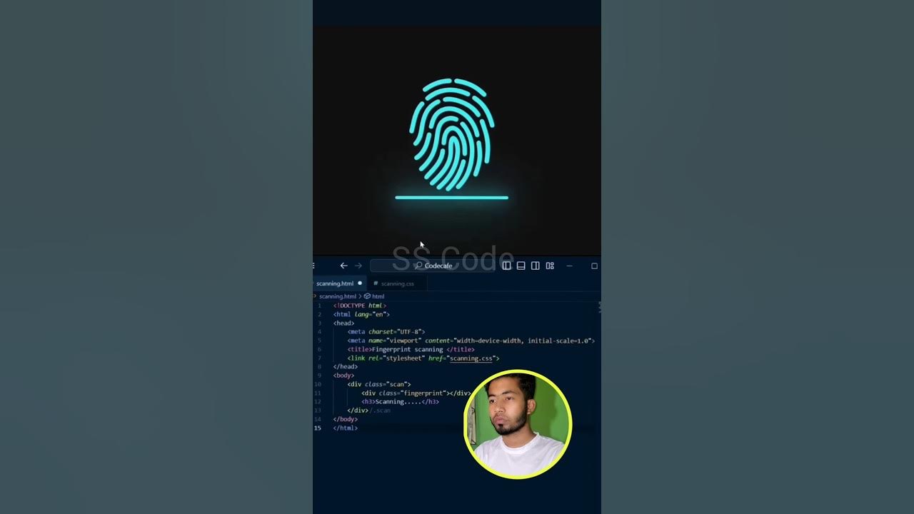 Fingerprint project HTML CSS& JS #htm #css #javascript #fingerprint #shorts #viralshorts # ...
