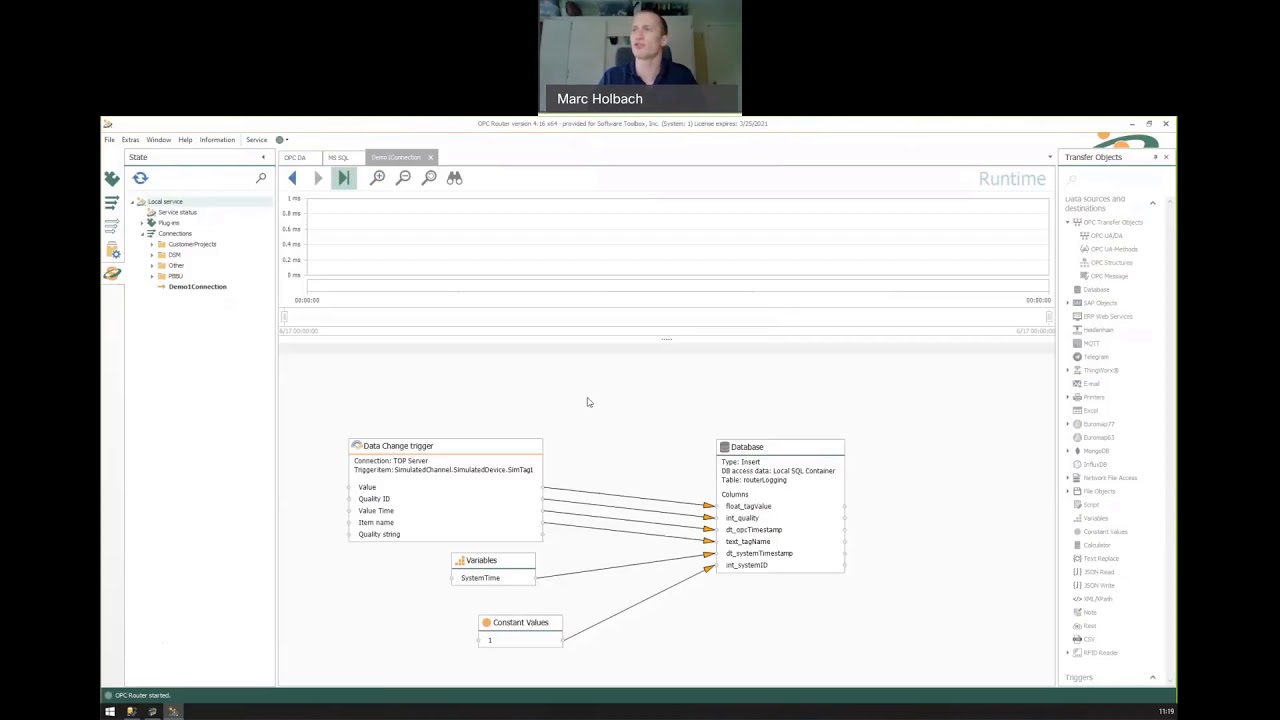 OPC Router Basic Training Part 1 - OPC To SQL - YouTube