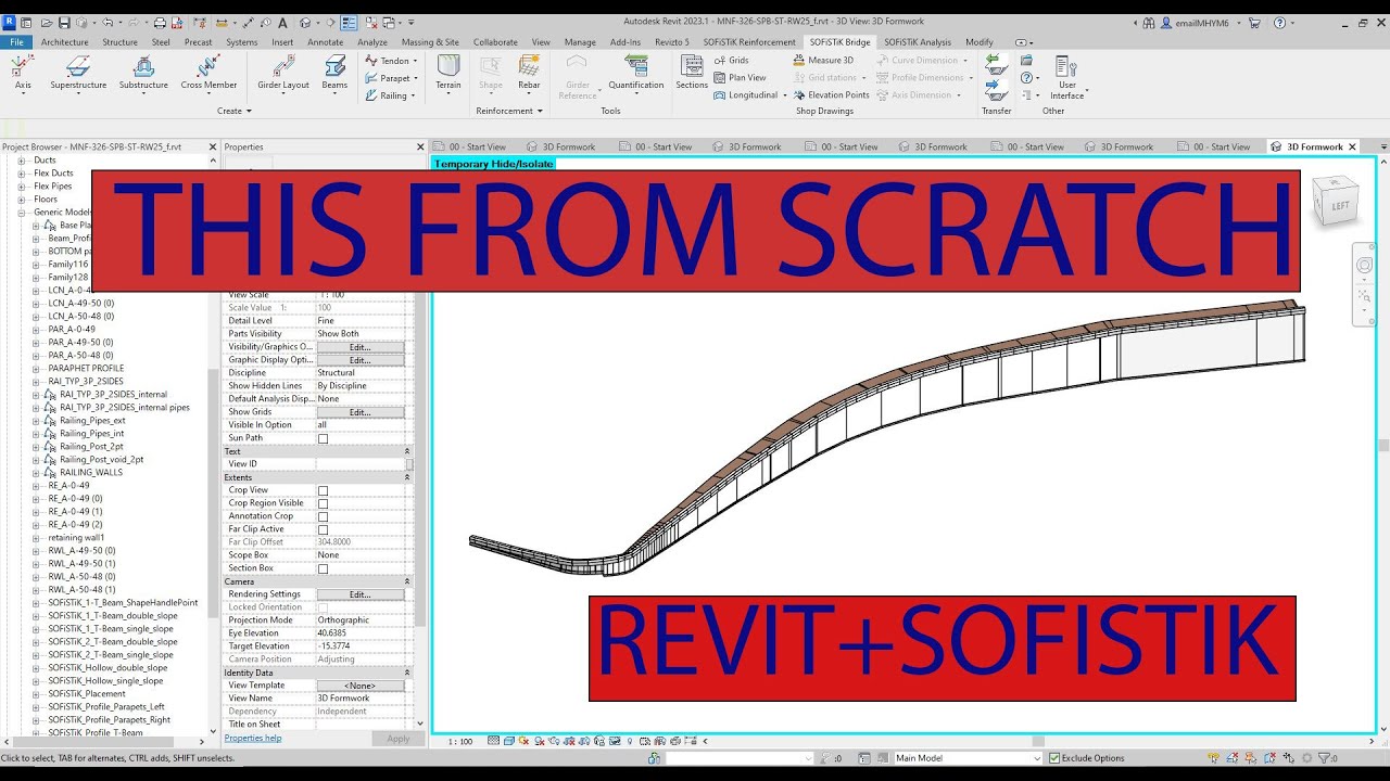 SPEED RUNNING A Reinforced Earth wall In revit using sofistik bridge ...