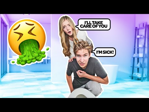 THROW UP PRANK On My CRUSH To See How She Reacts **CUTE REACTION** 🤮  | Sawyer Sharbino