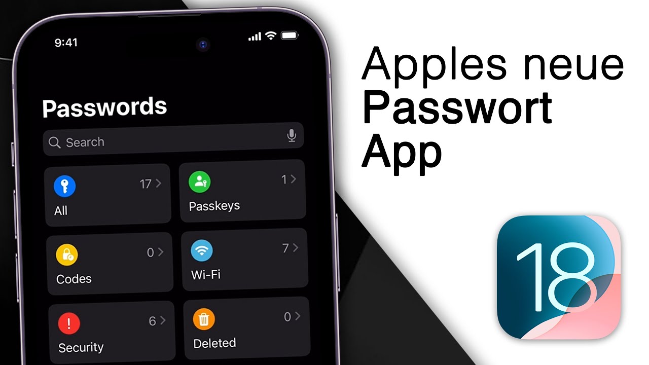 Apples Password Manager App in iOS 18 - So nutzt du sie! - YouTube