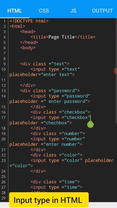 Input type A to Z function in HTML #shortvideo #inputs #function #shortviral #trending # ...