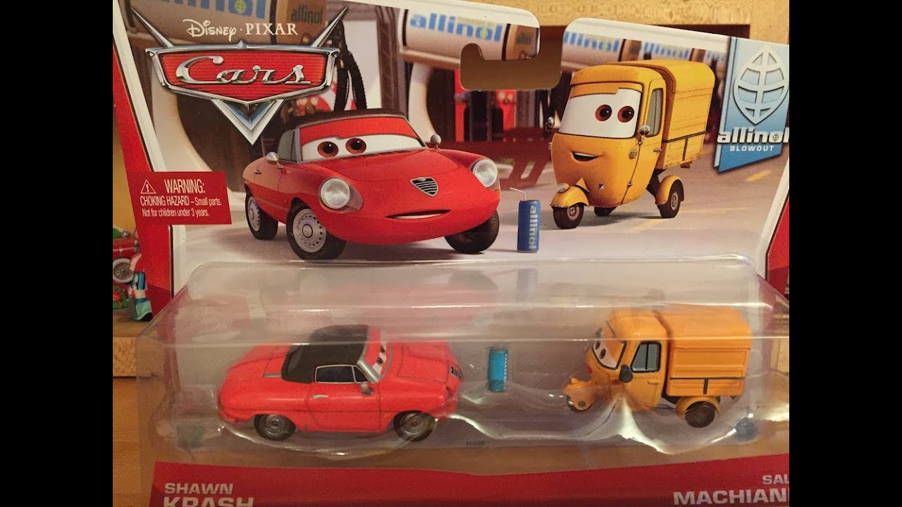 Mattel Disney Cars Shawn Krash & Sal Machiani 2-Pack - YouTube