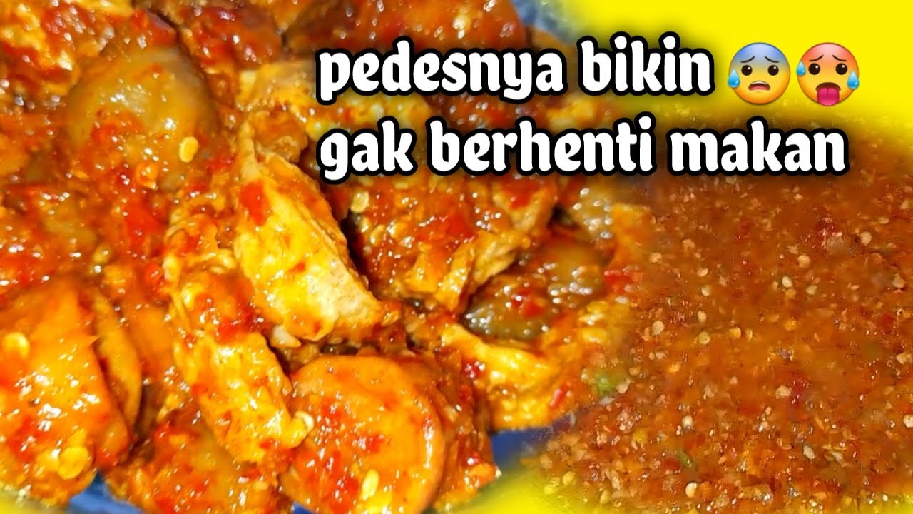 Cara membuat sambal mercon yang pedas dengan pentol sosis tempura, bisa ...