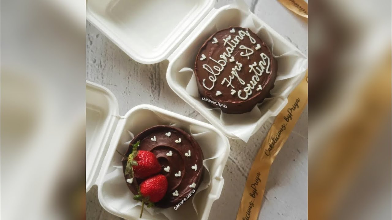 How to make bento cakes|Lunch box mini Cake|tiffin box cake|#like # ...