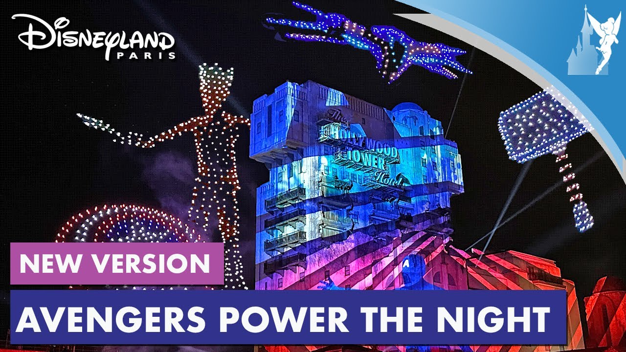 🔴 Marvel Avengers Power the Night NEW VERSION at Walt Disney Studios ...