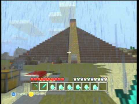 minecraft xbox 360 edition giant 50 X 50 pyramid - YouTube