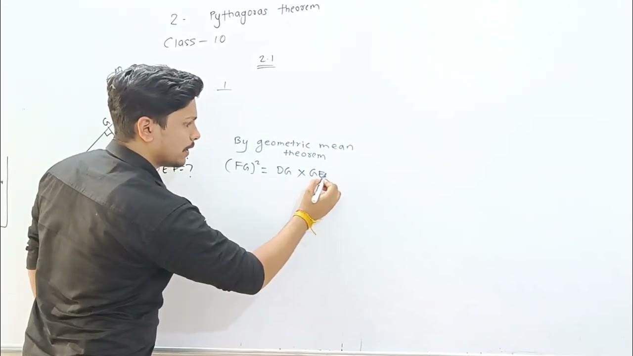 Class 10 ll Geometry ll practice set 2.1 ll Pythagoras theorem ll lecture 2 - YouTube