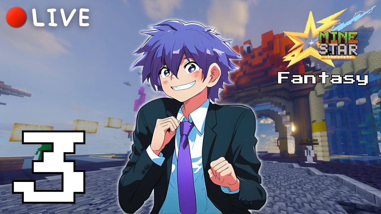 🔴LIVE - ฟามเวลวนไป | Minecraft Minestar Fantasy #3 - YouTube