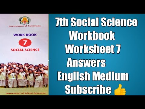 7th Social Worksheet 7|7th Social Science workbook English medium| 7th ...