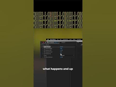 How to Create a Repeating Text Animation in Adobe After Effects - YouTube