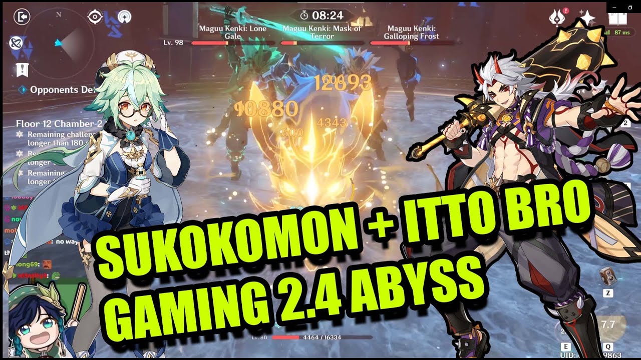 SUKOKOMON and ITTO bro go Gaming in 2.3 Abyss - YouTube