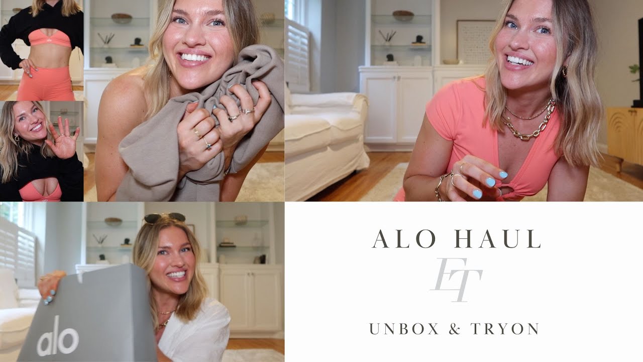 Alo Yoga Unboxing and Tryon Haul - Introducing Candy Orange! - YouTube