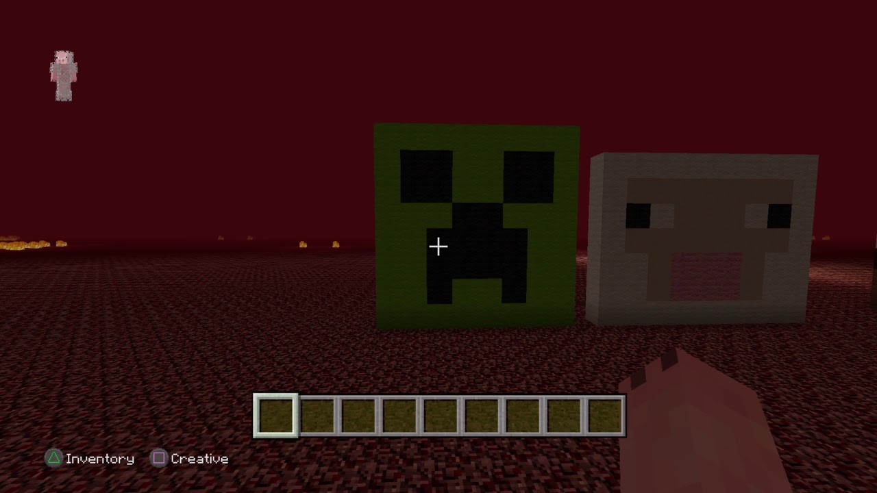 Minecraft: how to make creeper head - YouTube