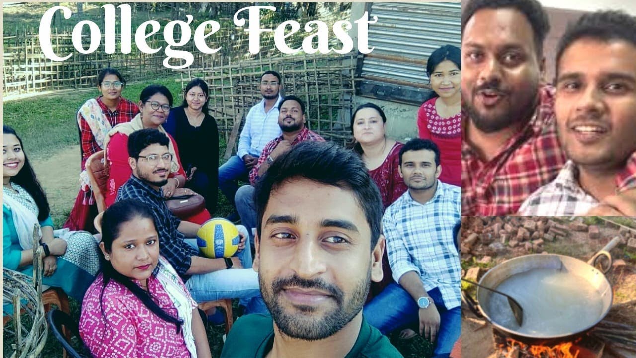 কলেজত আয়োজন কৰা ভোজ | College Feast | Fun moments with colleagues ...
