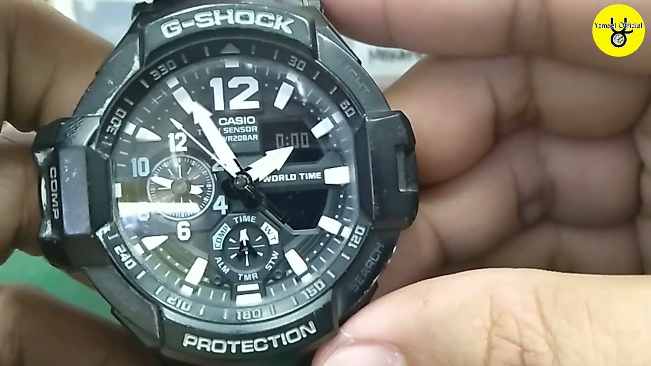 G-Shock GA-1100 Digital and Analog time adjustment - YouTube