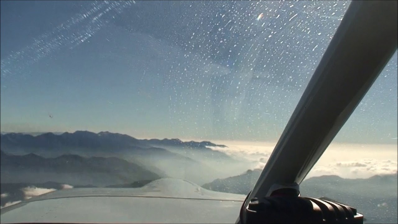 Flying over mountainous terrain in central Taiwan - YouTube