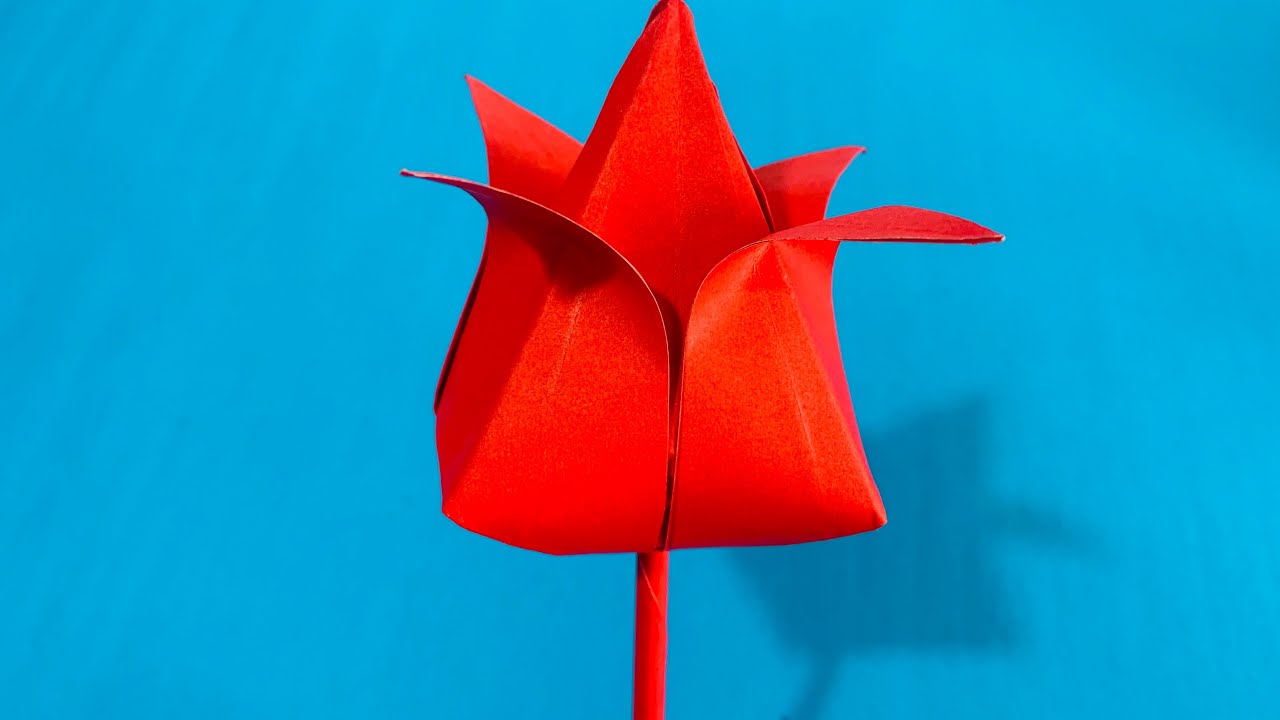 How to Make Paper Rose 🌹 | Childhood Paper Rose making@Winartncraft ...